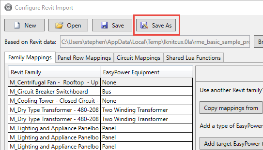 Saving the Configuration