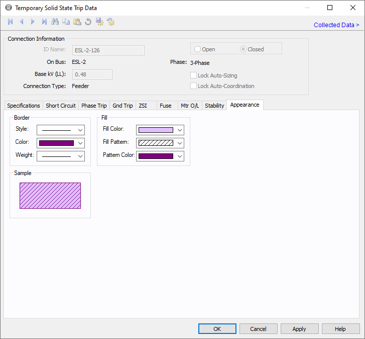 Syncing TCC One-line Colors to TCC Curve Colors